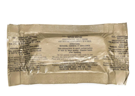 US Military Trioxane Fuel Bars, Single Bars | PRIORITY ONE SURPLUS