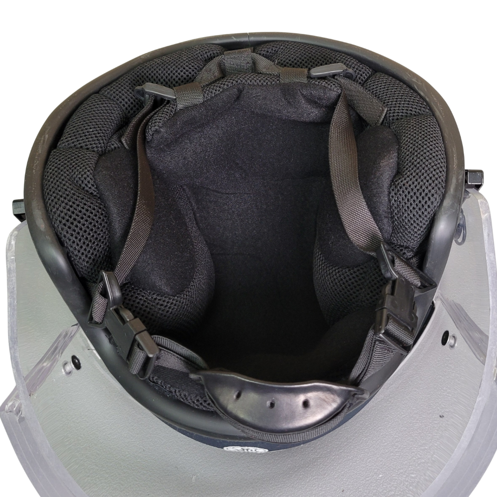 Italian Police Ballistic Helmet and Gas Mask Kit | PRIORITY ONE SURPLUS