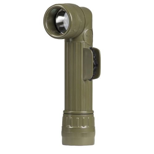 French Army Angle Head Flashlight | PRIORITY ONE SURPLUS