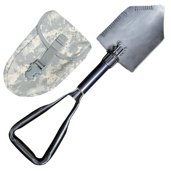 US Military Issue AMES Folding E Tool Shovel | PRIORITY ONE SURPLUS