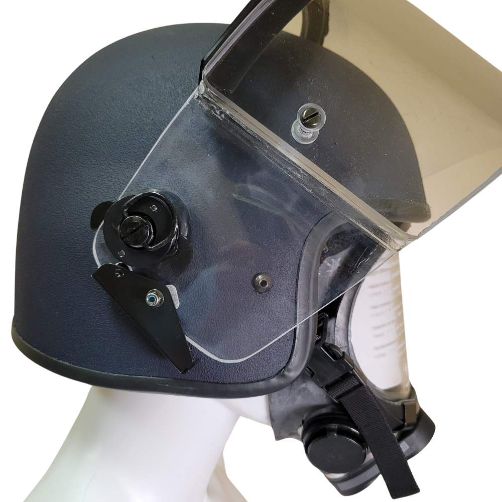 Italian Police Ballistic Helmet and Gas Mask Kit | PRIORITY ONE SURPLUS
