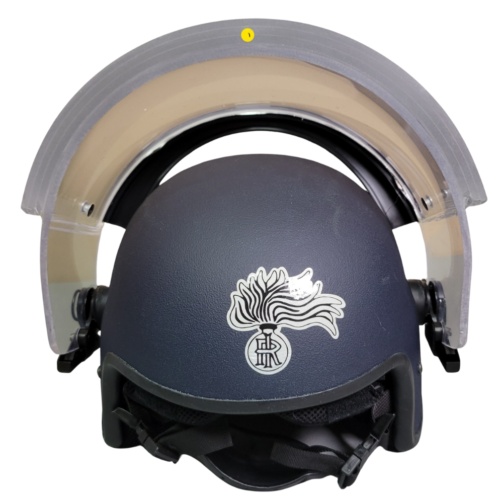 Italian Police Ballistic Helmet and Gas Mask Kit | PRIORITY ONE SURPLUS