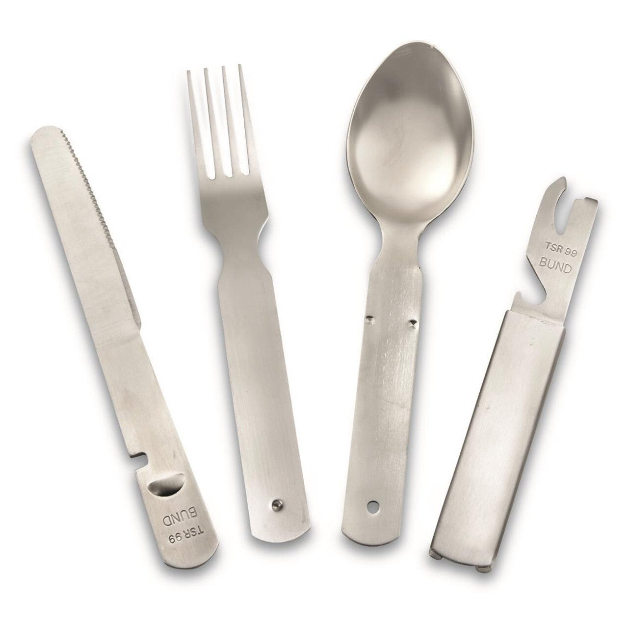 German Military Style 4 Piece Utensil Set | PRIORITY ONE SURPLUS